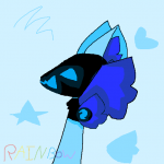 Blue The Protogen - Pixilart