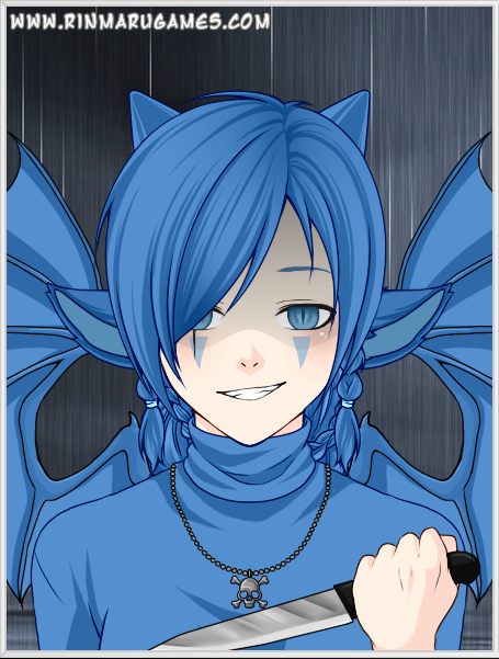 Pixilart - (my Yan!Blue) i made this uploaded by GodofDeath