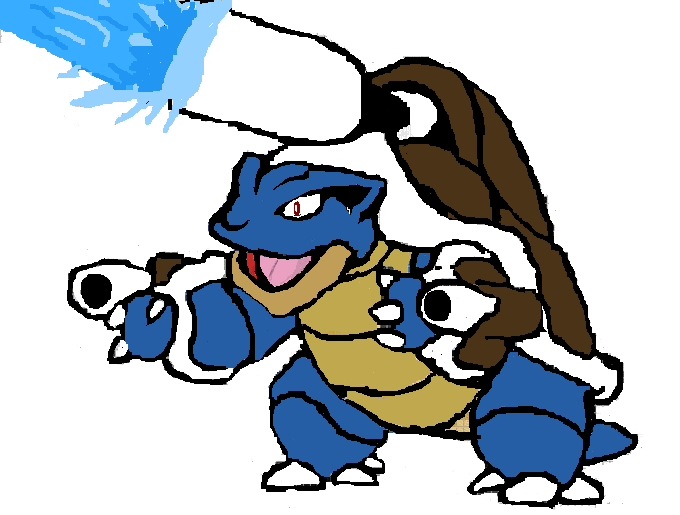 Pixilart - Mega Blastoise Drawing uploaded by moosesphere