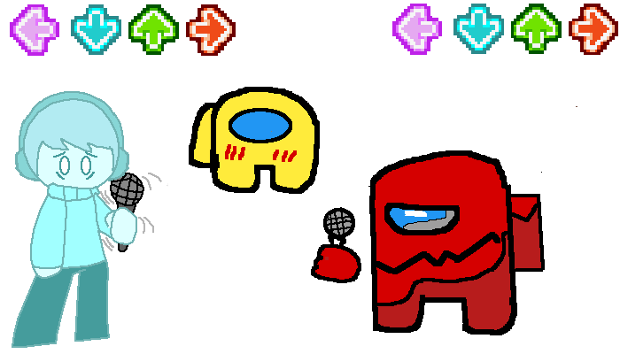 Pixilart Fnf Among Us Uploaded By Cutiepam