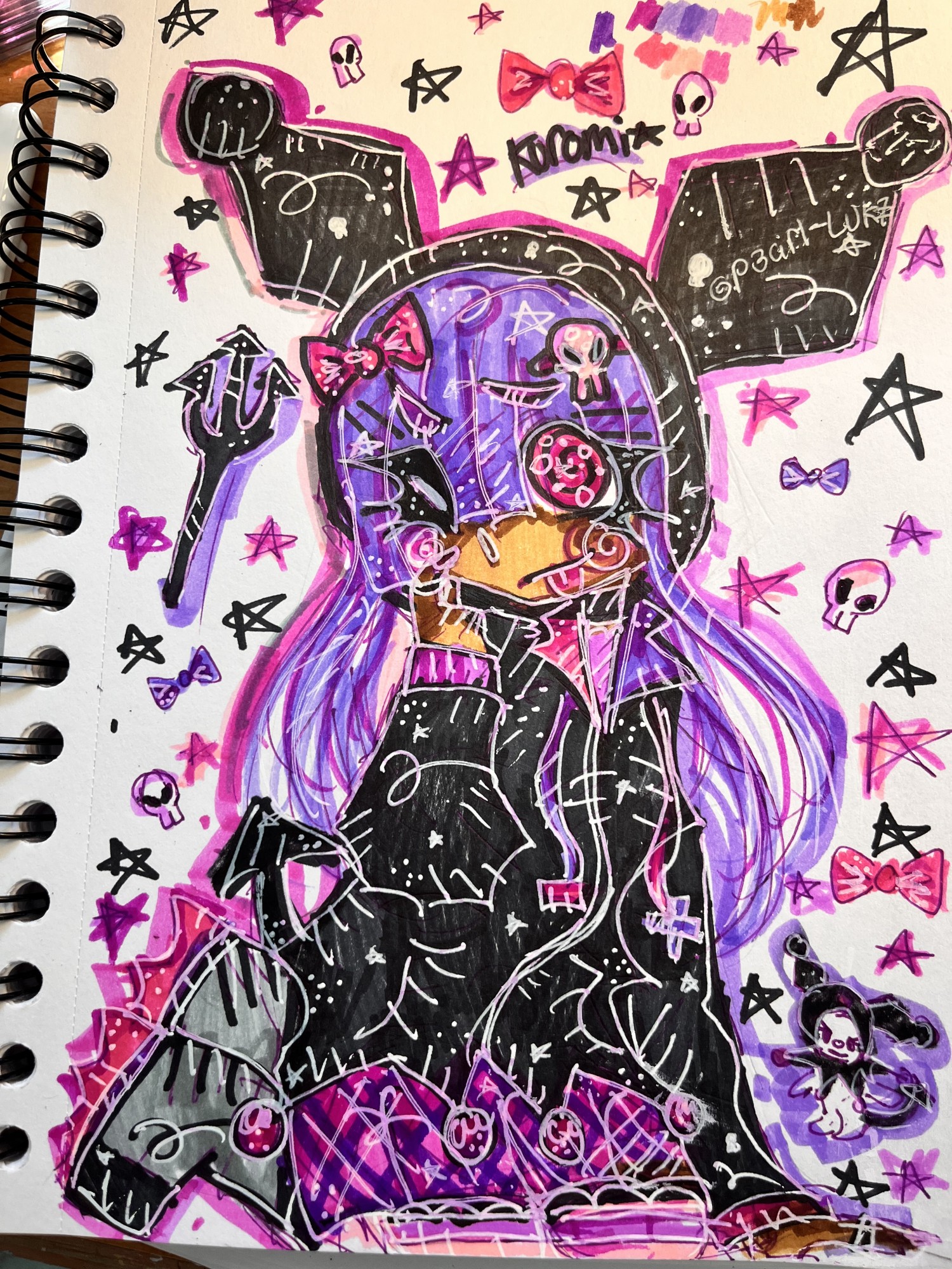 Pixilart - Kuromi Human? uploaded by P3arl-Luk1