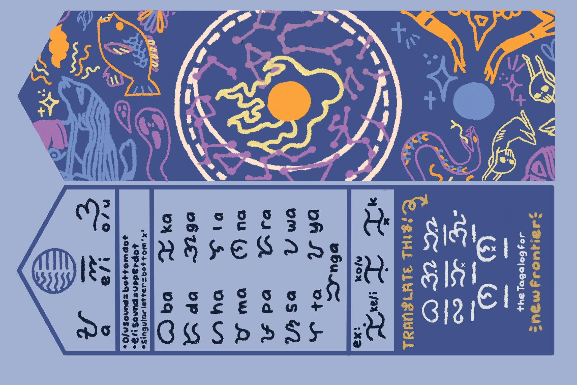 Pixilart - baybayin bookmark uploaded by chunlirice