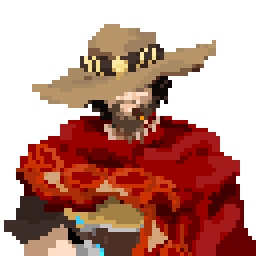 Pixilart - McCree ::gif:: uploaded by Kasenpai
