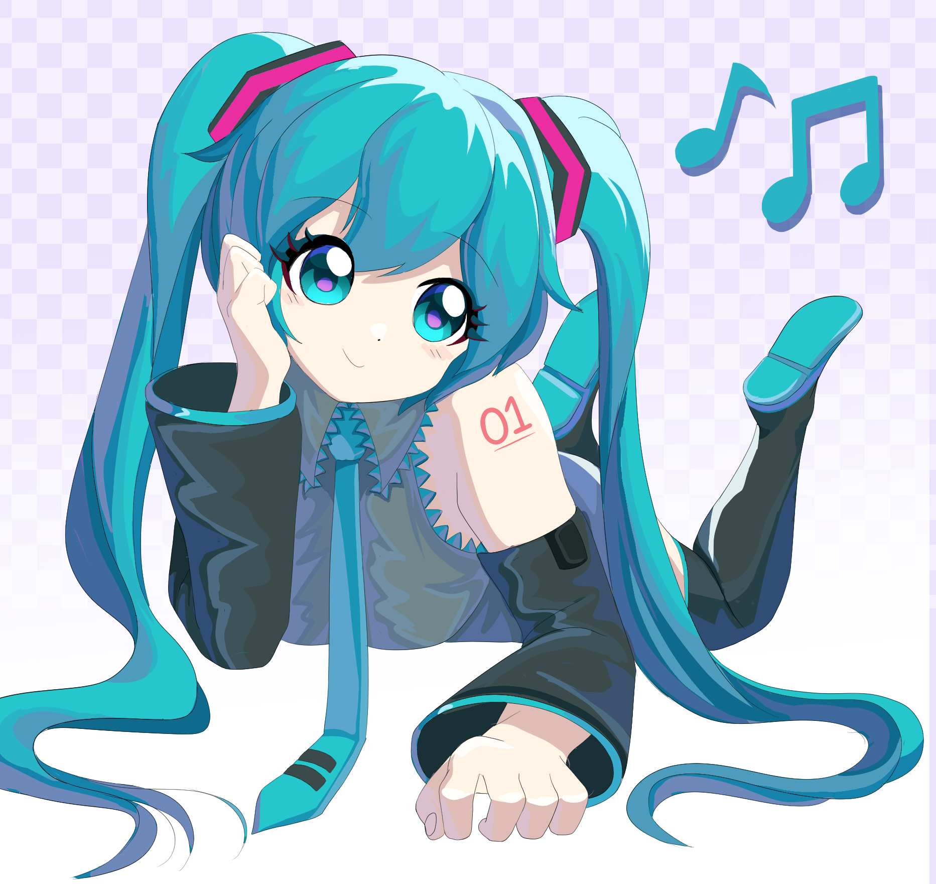 Pixilart - HATSUNE MIKU uploaded by Fennen