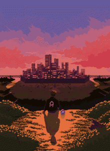 Pixilart - city view uploaded by The-lofi-guy