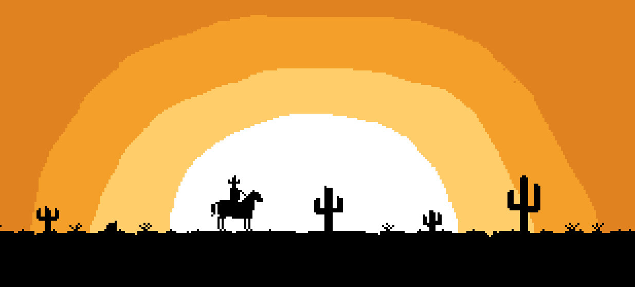Pixilart - Wild West Sunset uploaded by XaFF