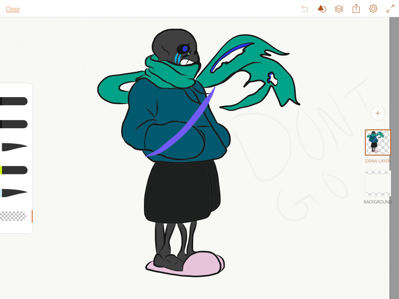 Pixilart - Invertsans (my au) uploaded by JaySlept
