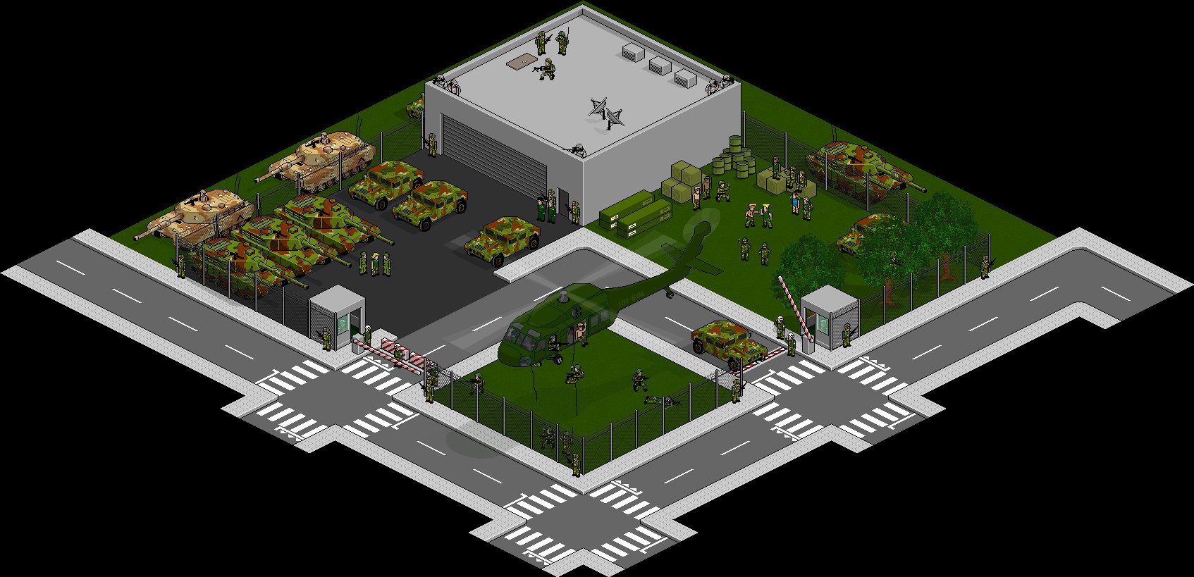 Pixilart - Military Base uploaded by Jimoa133