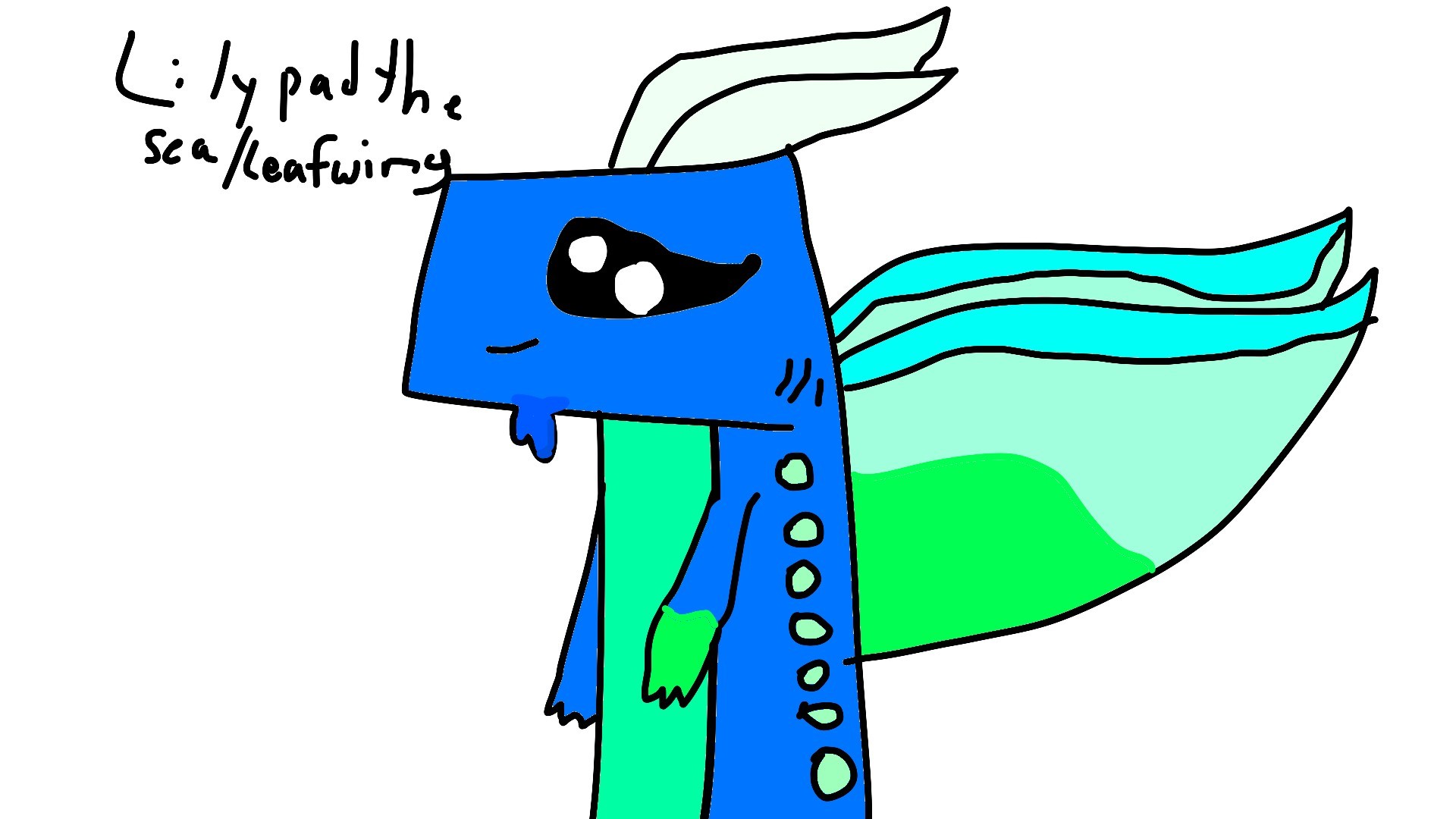 Pixilart - Lilypad the Sea Leafwing uploaded by LuverOfBuns456