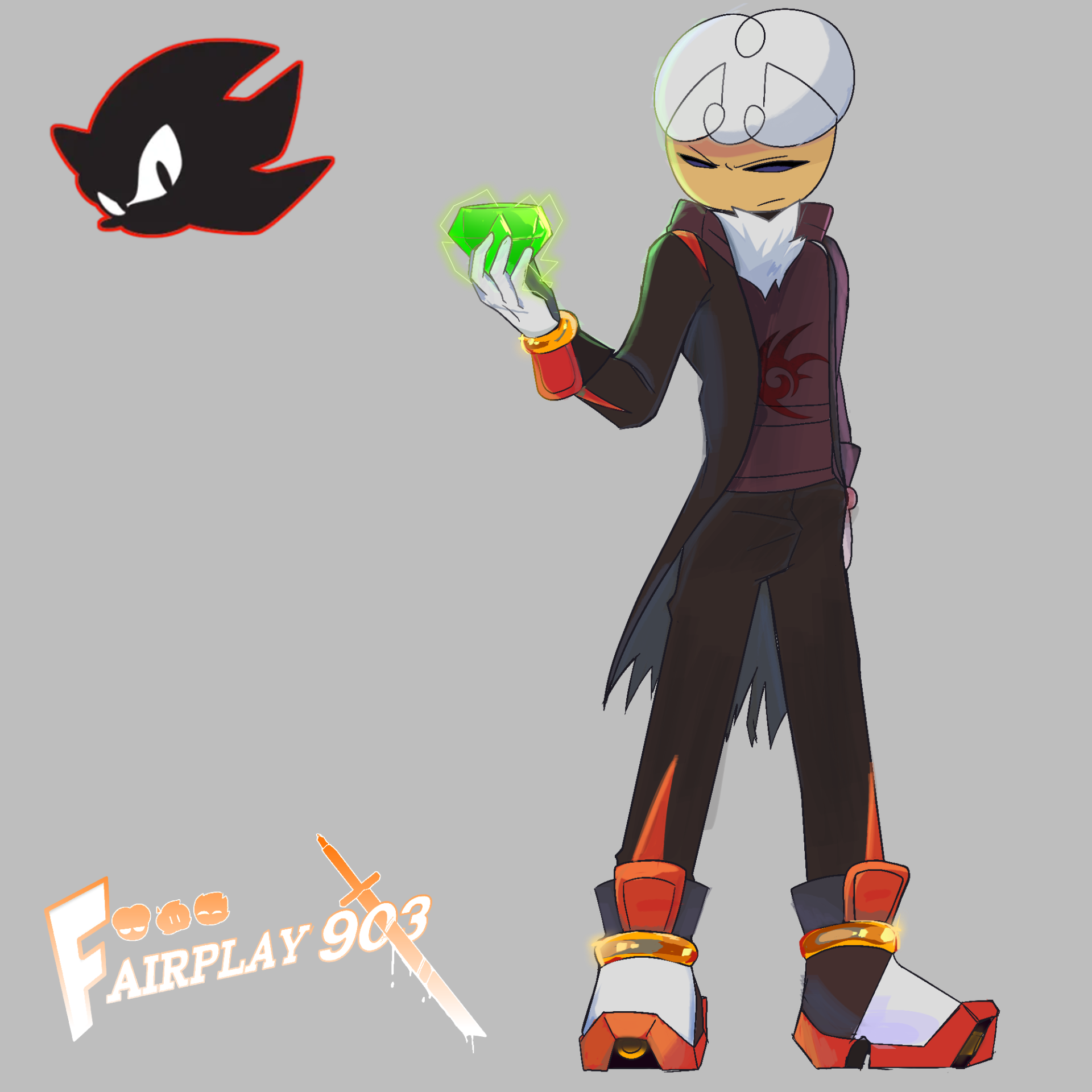 Pixilart - Shadow suit uploaded by Fairplay903