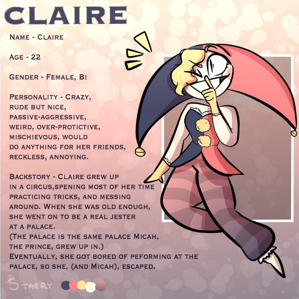 Pixilart - Claire Reference Sheet uploaded by cherry-b0mb