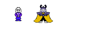 Pixilart - UnderRune Toriel and Asgore uploaded by p33man57