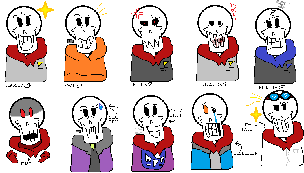 Pixilart - papyrus au doodles uploaded by TacitYapper9