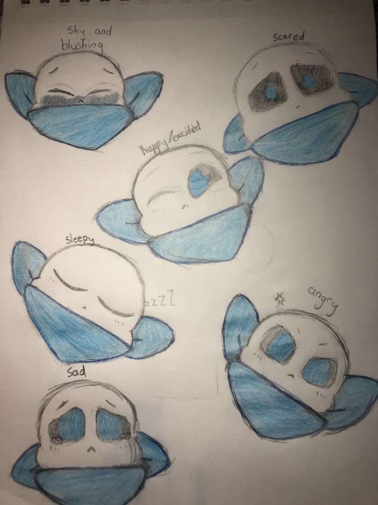 Pixilart - Blueberry sans emotions uploaded by UndertaleNerd1