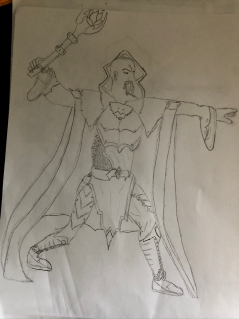 Pixilart - Fire elemental wizard uploaded by Sudds