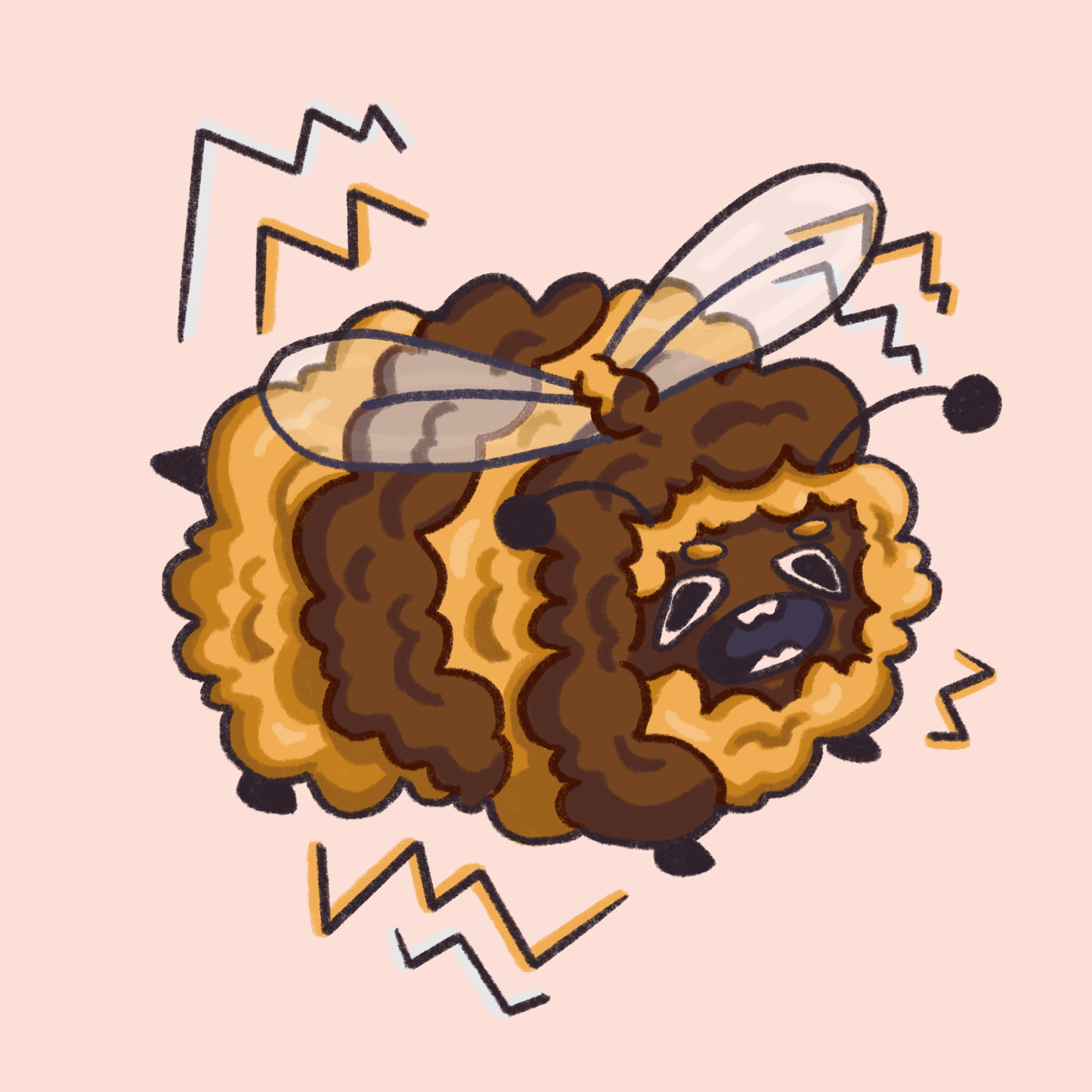 Pixilart - Floofy Bee uploaded by MesLuvsCookies