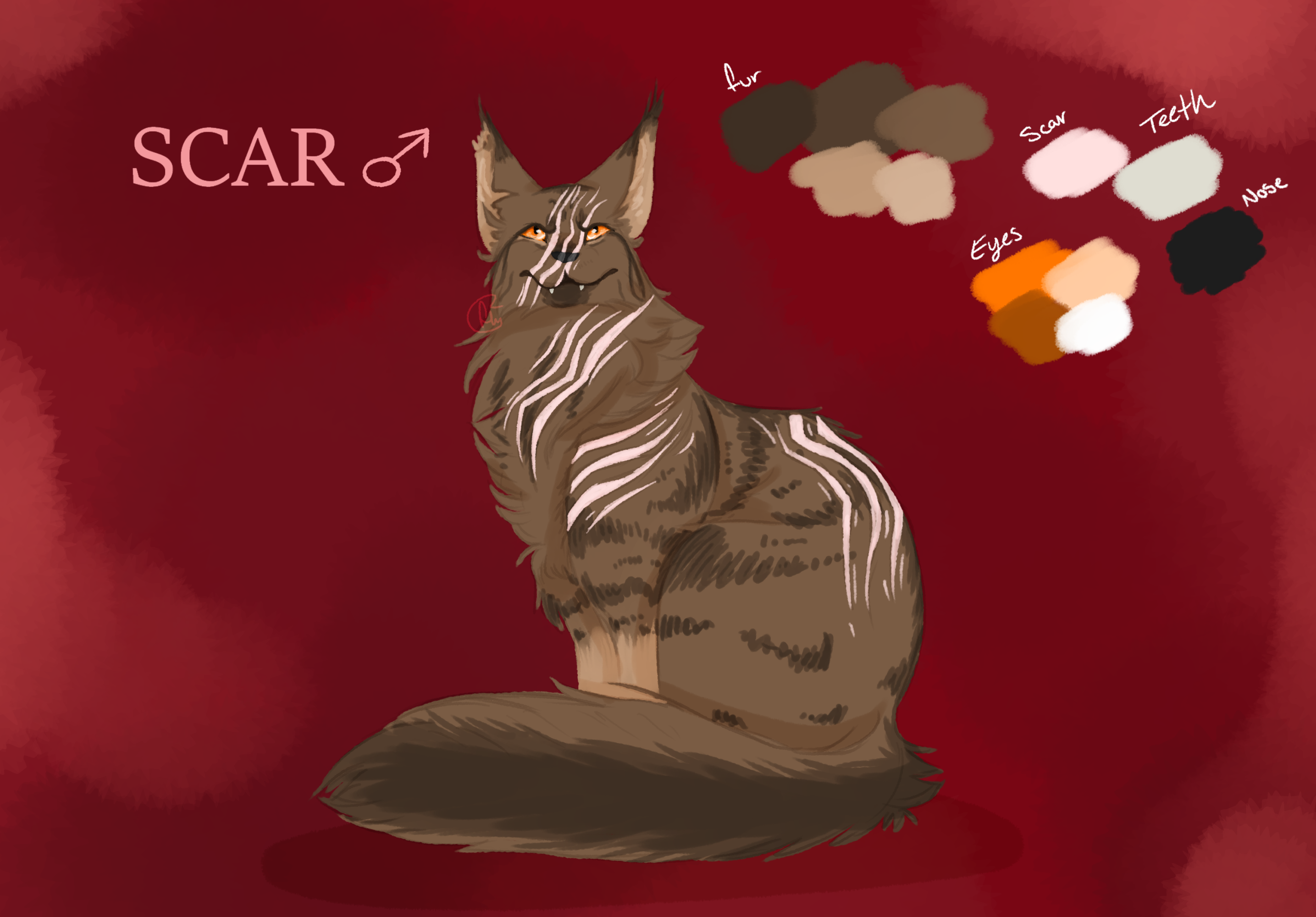 Pixilart - Scar Ref Sheet uploaded by WolfieLatte