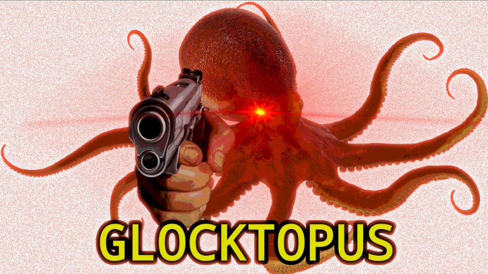 Glocktopus Wallpaper Hd Retro Rifle Men's Button Down Glocktopus
