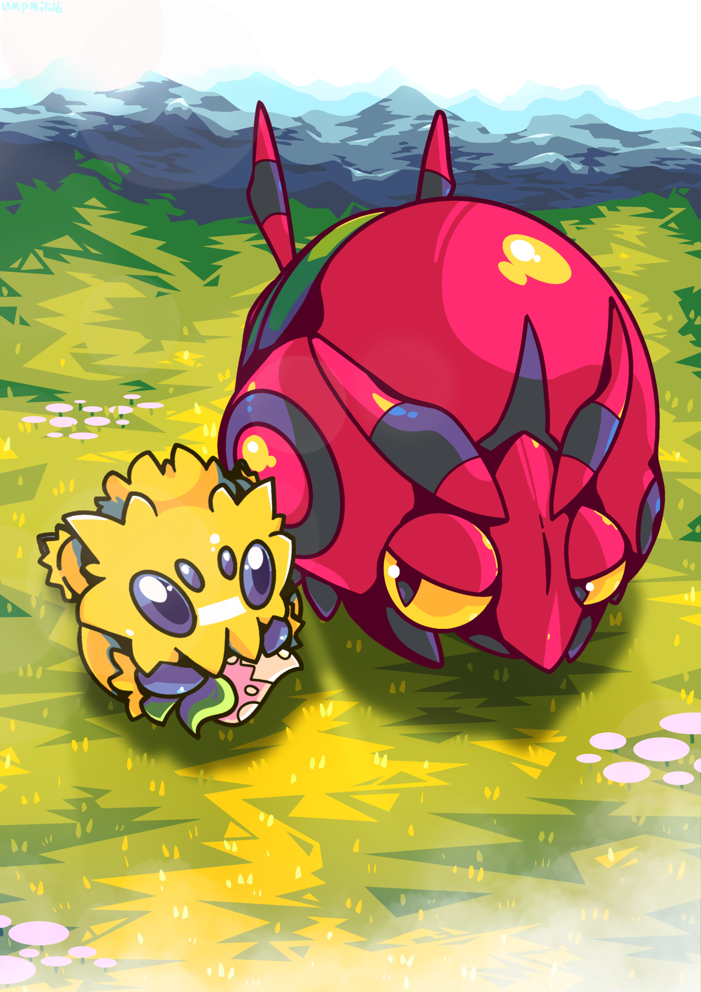 Pixilart - Venipede + Joltik uploaded by Lamp-Moth