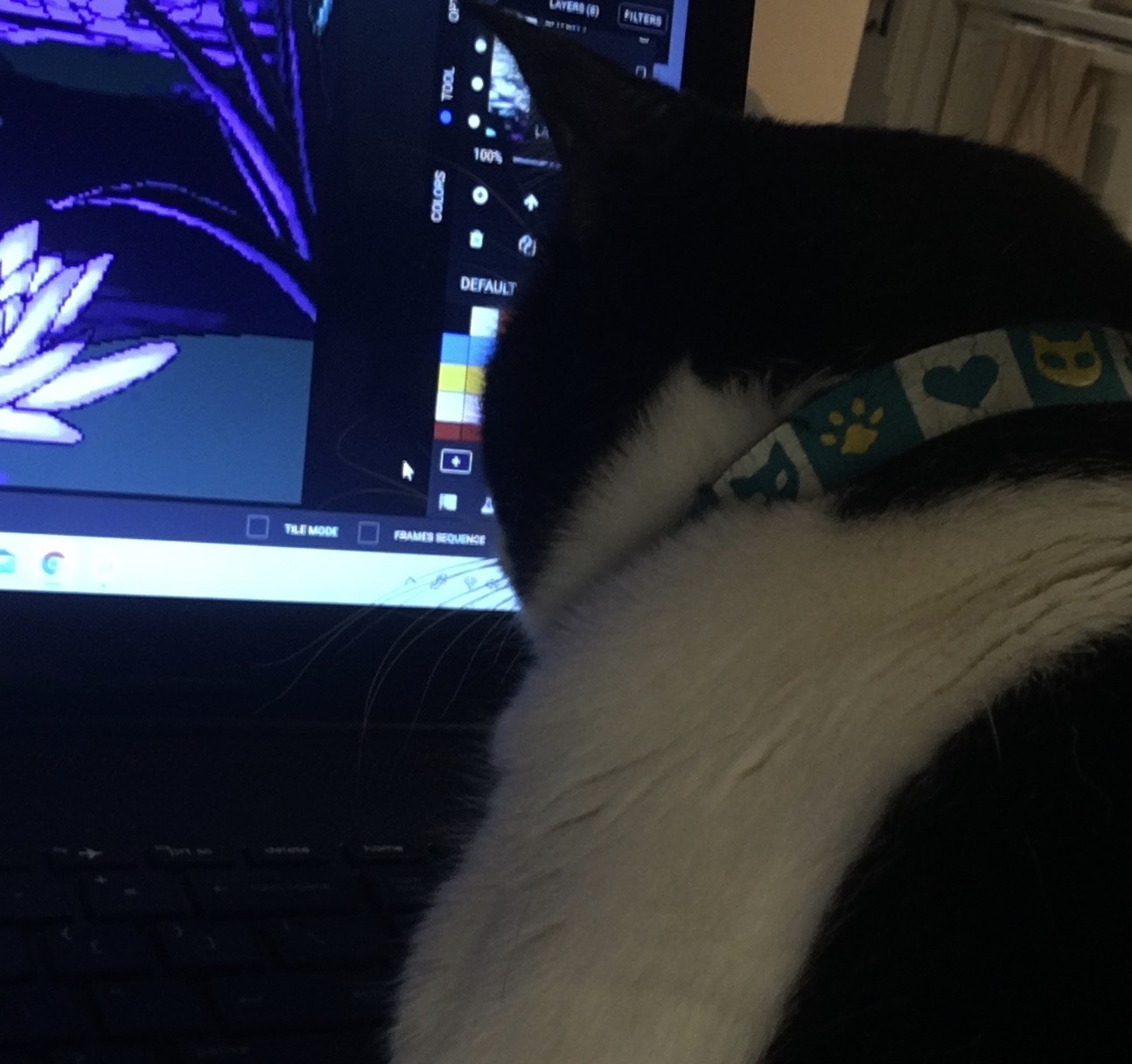 Pixilart - computer cat uploaded by Sushi-Cat