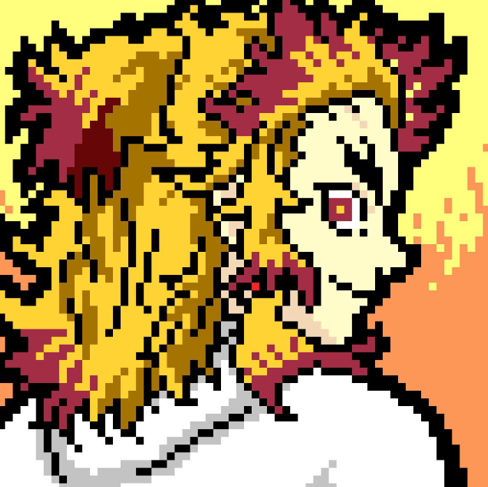 Pixilart - Rengoku uploaded by ThatAniMeFaN