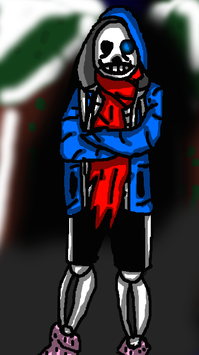 Pixilart - Bad Time Sans uploaded by Error123