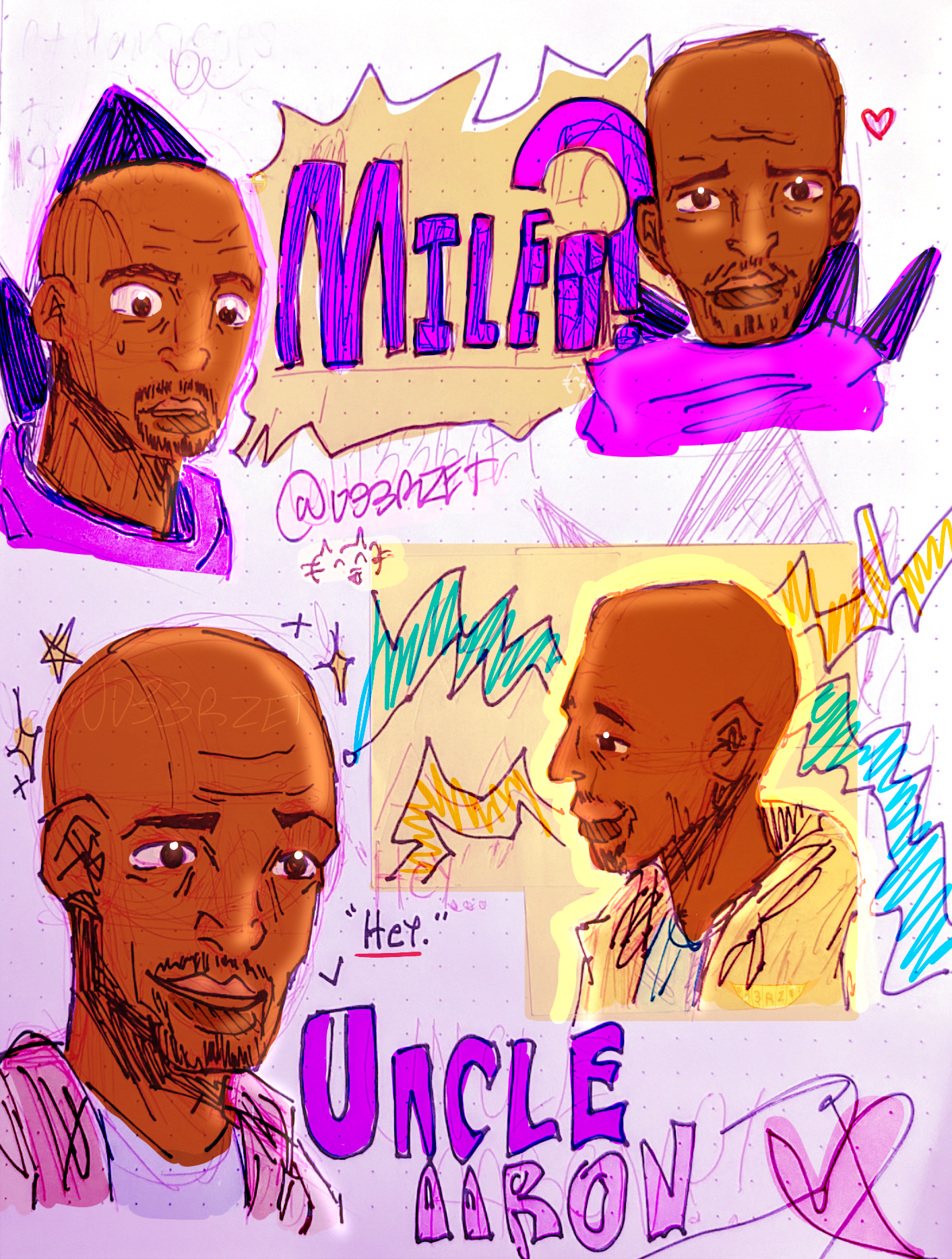 Pixilart - UNCLE AARON uploaded by D33RZET