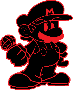 Pixilart - FNF Nightmare Mario uploaded by JetJewel