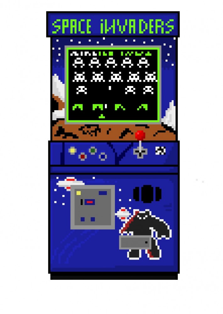 Pixilart - Space invaders uploaded by V16661