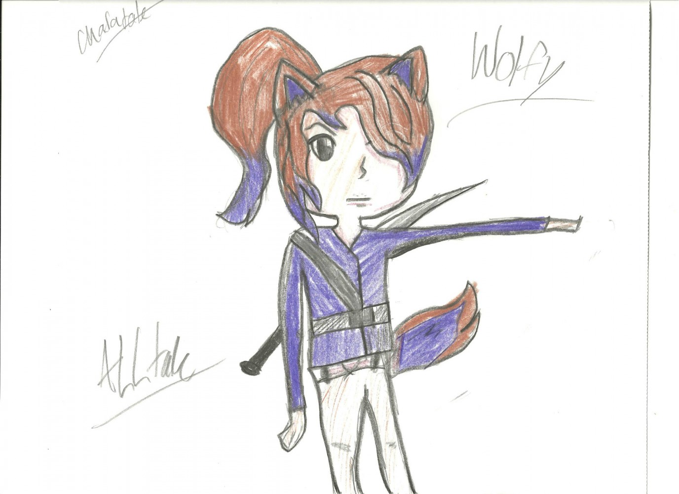 Pixilart - Wolfy! Alltale battle form! uploaded by hanamirai