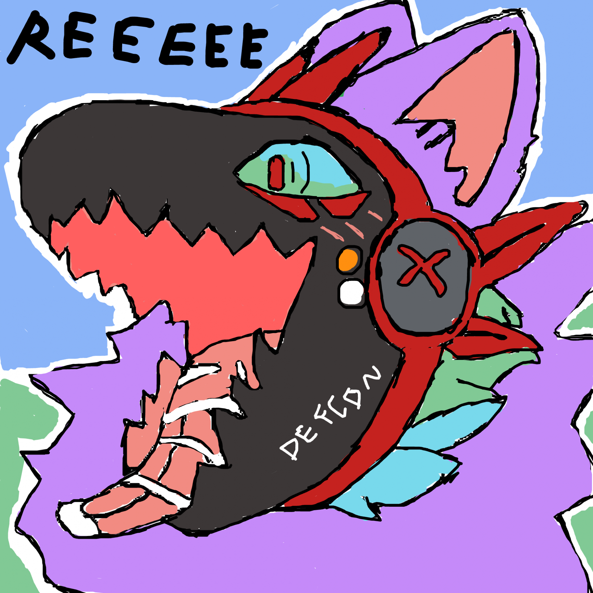 Pixilart - protogen uploaded by Defcon