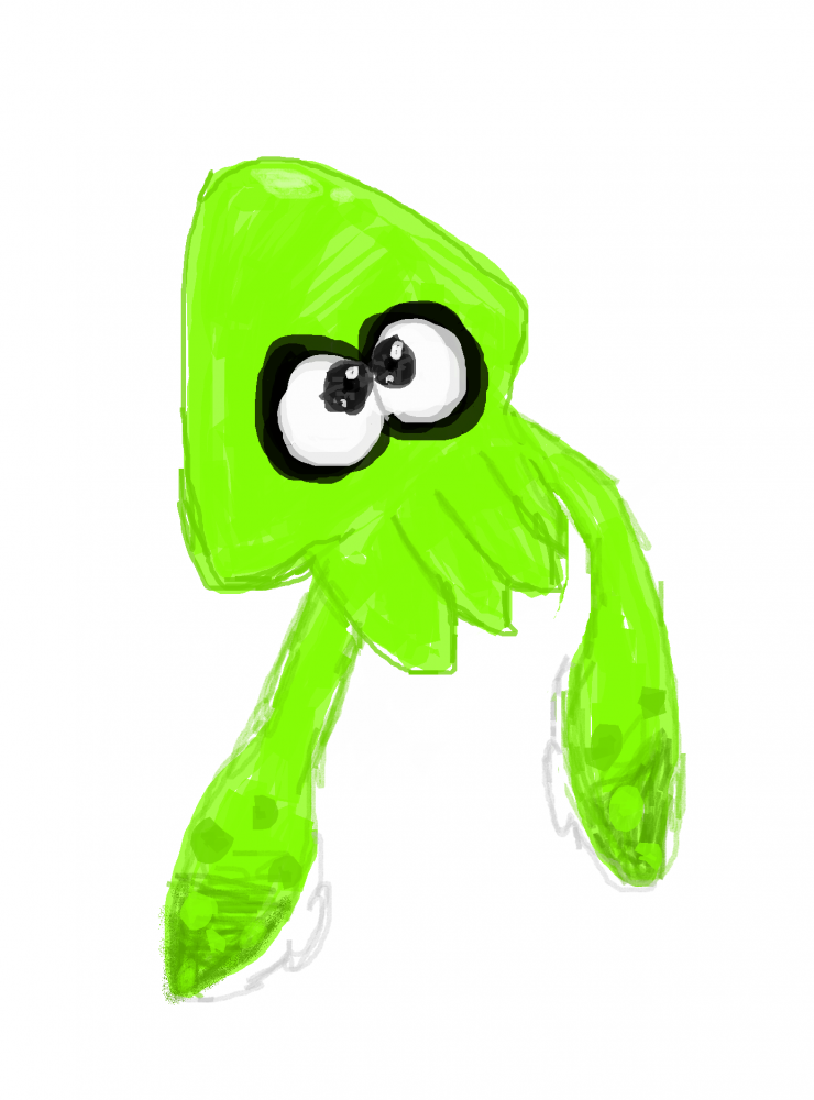 Pixilart - Squid From Splatoon uploaded by JustUnknown