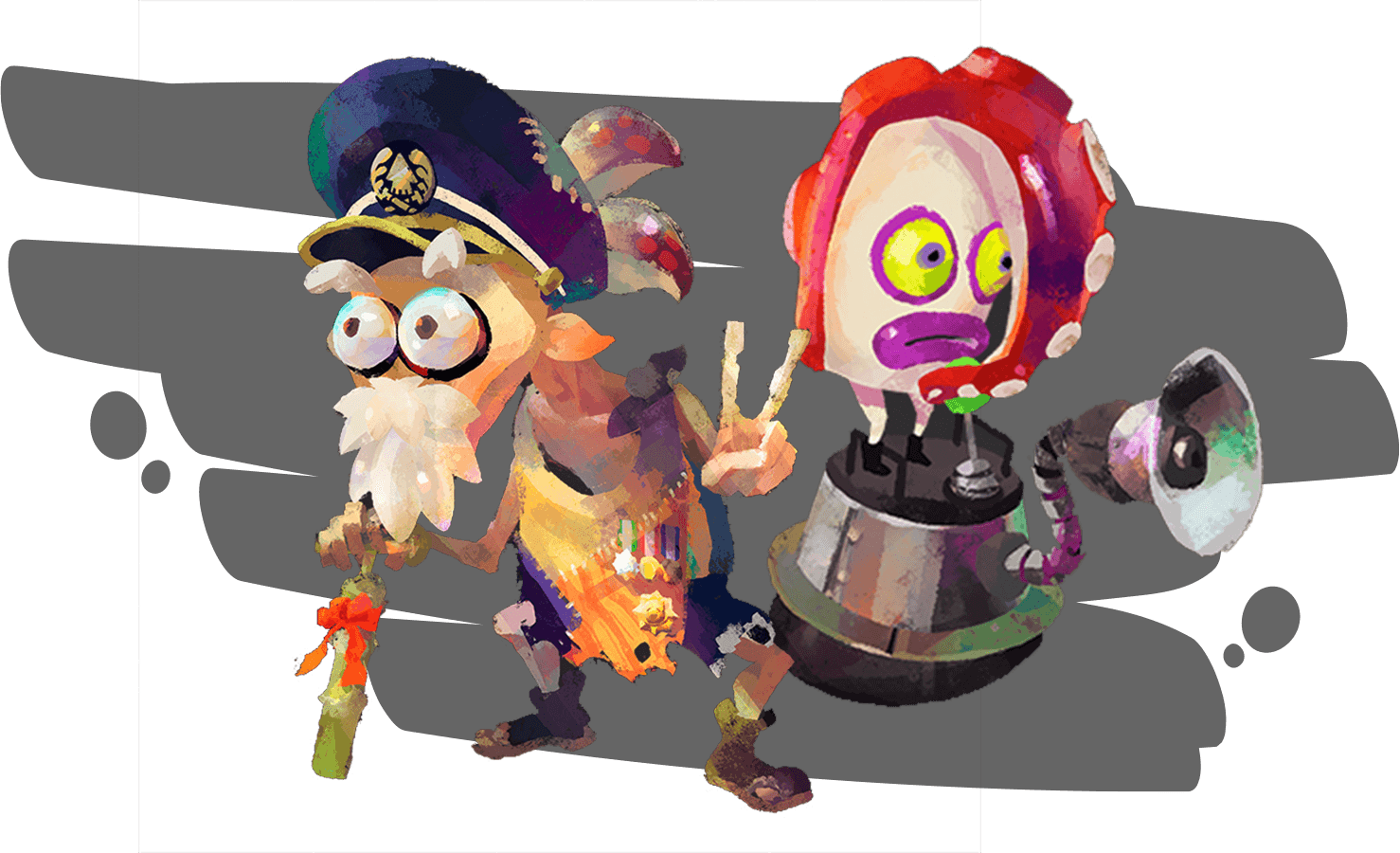 Pixilart - captain cuttlefish and a octo troop uploaded by pixel-good-guy