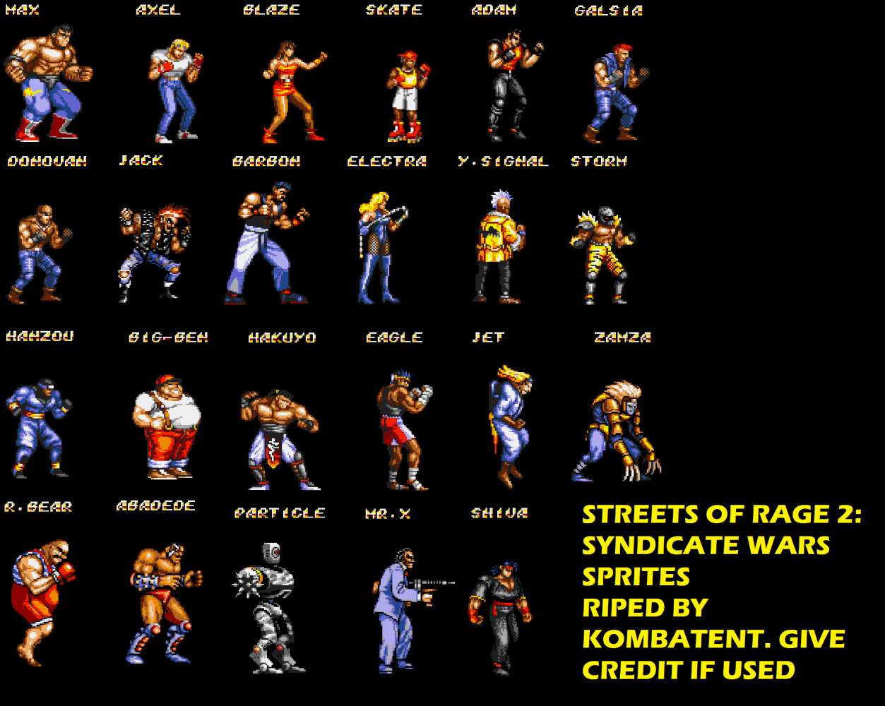 Pixilart - SOR2:Syndicate Wars Sprites uploaded by KOMBATENT