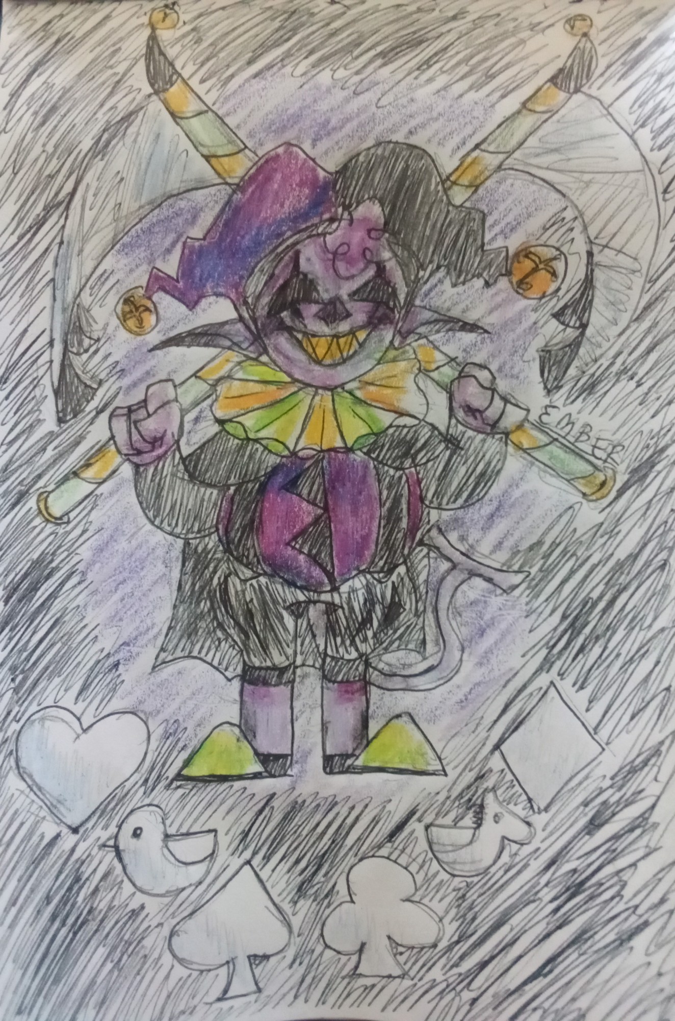 Pixilart - Jevil Again uploaded by qUeEn-PoTaSsIuM