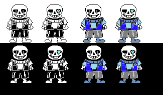 Pixilart - Inverted Fate Sans V1 uploaded by TacitYapper9