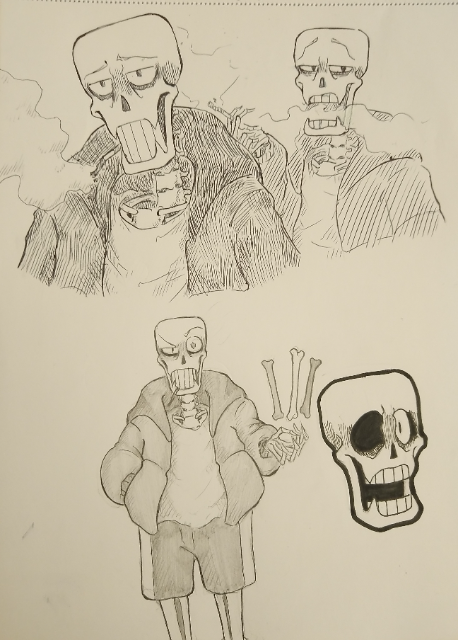 Pixilart - swap fell papyrus uploaded by michelee