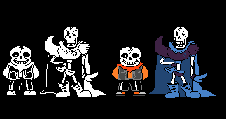 Pixilart - Negativetale sans and paps V2 uploaded by TacitYapper9