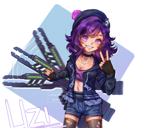 Pixilart - Uzi *human* uploaded by darkXwolf7